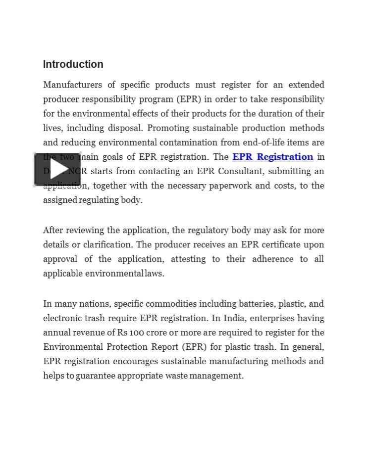 How to Complete EPR Registration Online Process? presentation | free to download