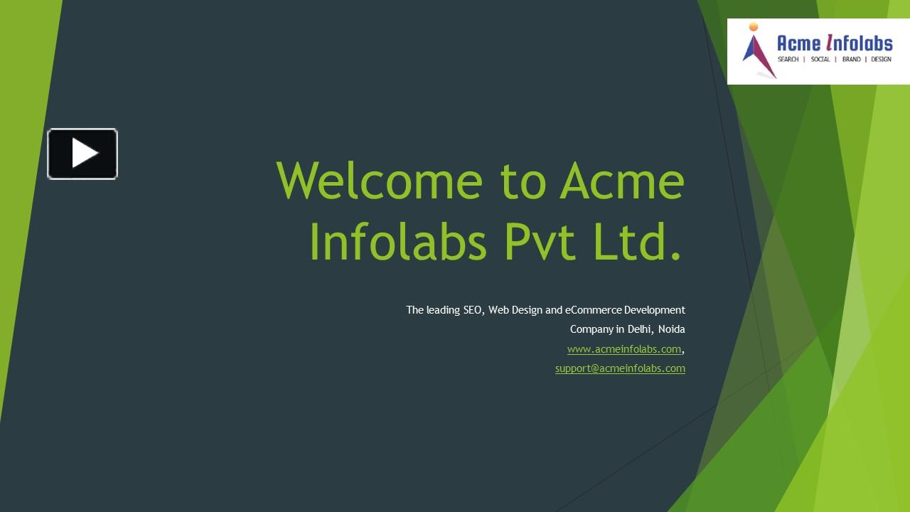PPT – Acme Infolabs Pvt Ltd - the leading SEO company in Noida, Delhi PowerPoint presentation ...