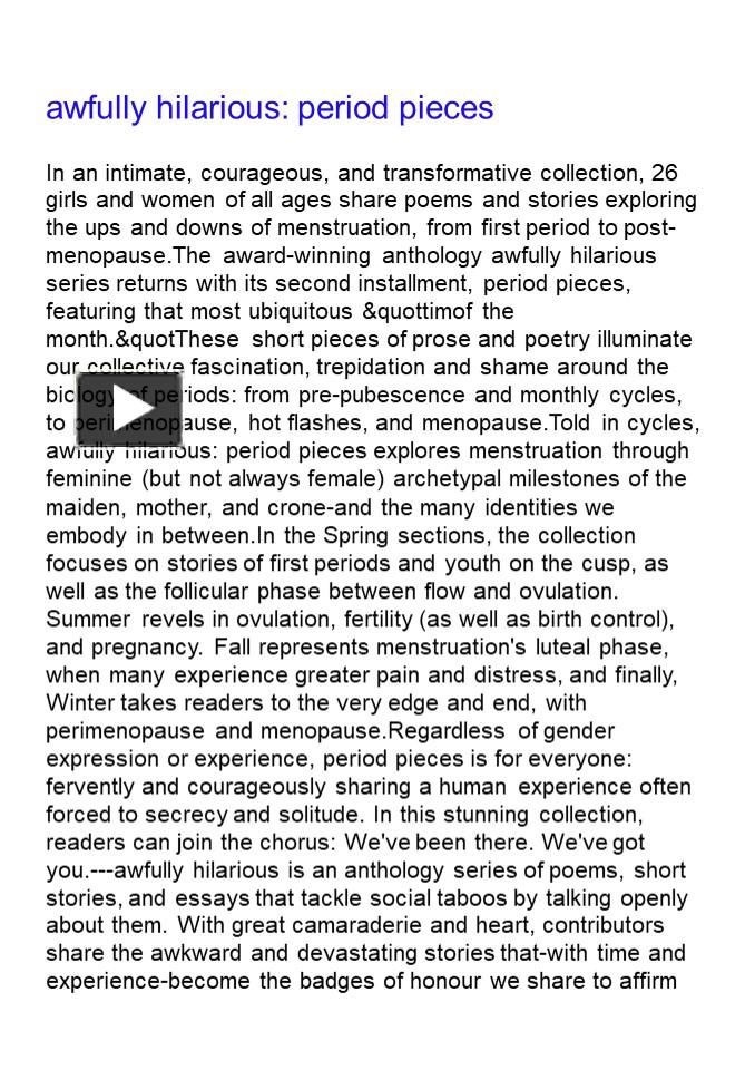 PPT – ⚡PDF awfully hilarious: period pieces PowerPoint presentation | free to download - id ...