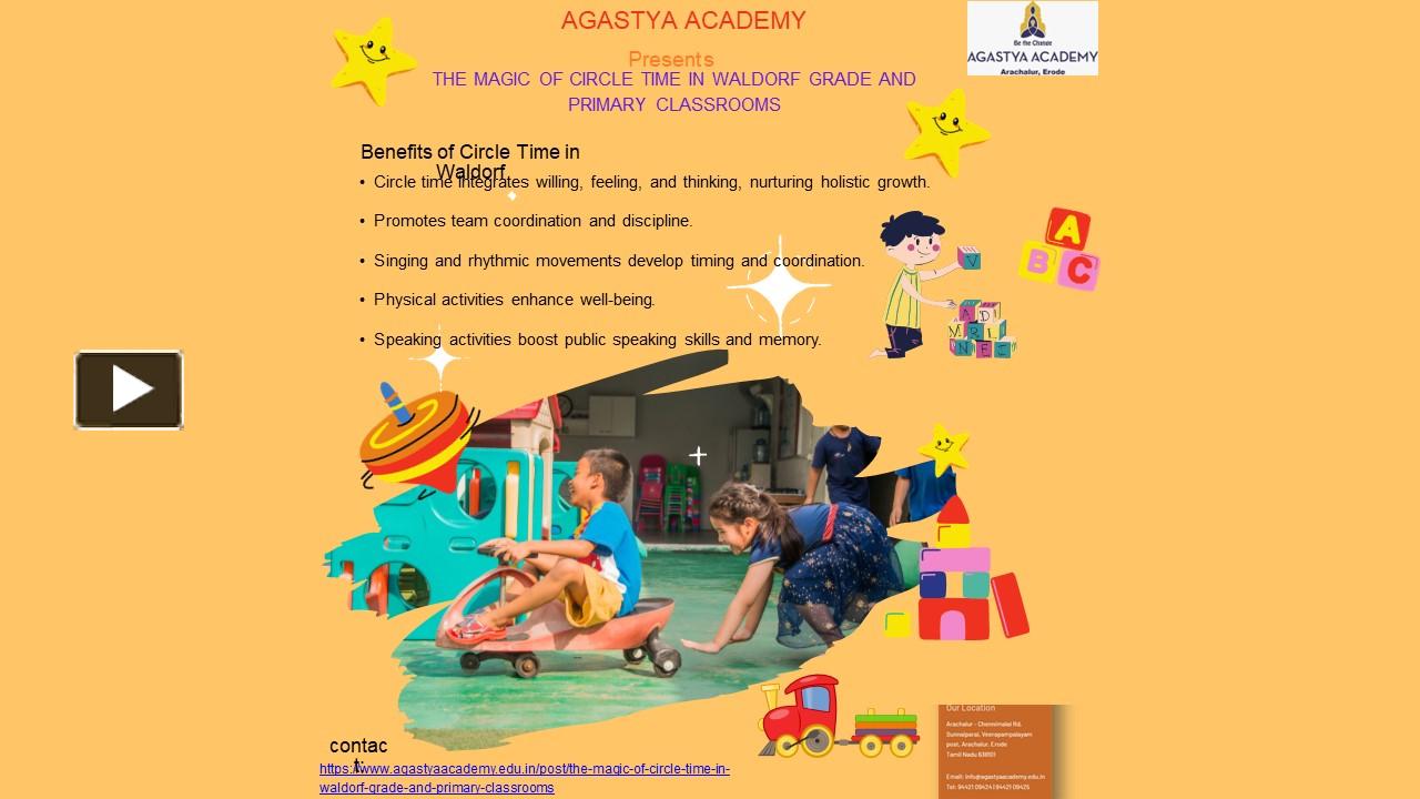 PPT – The Magic of Circle Time in Waldorf Grade and Primary Classrooms ...