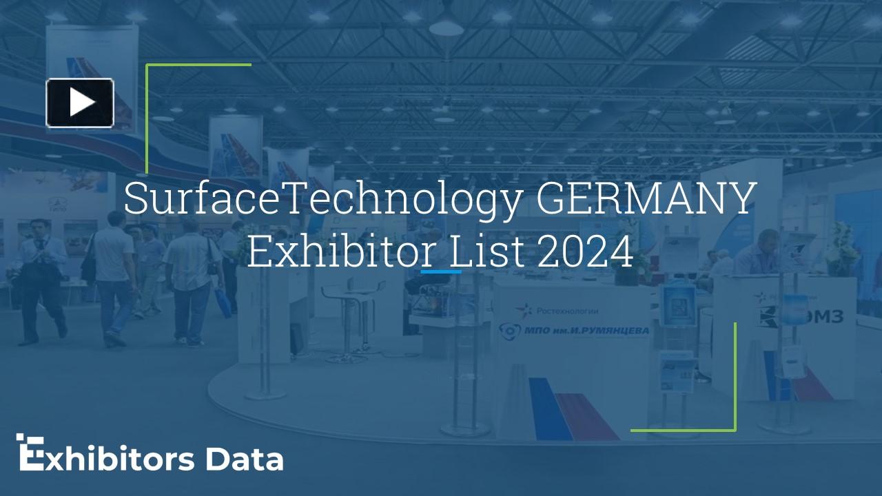 PPT – SurfaceTechnology GERMANY Exhibitor List 2024 PowerPoint presentation | free to download ...