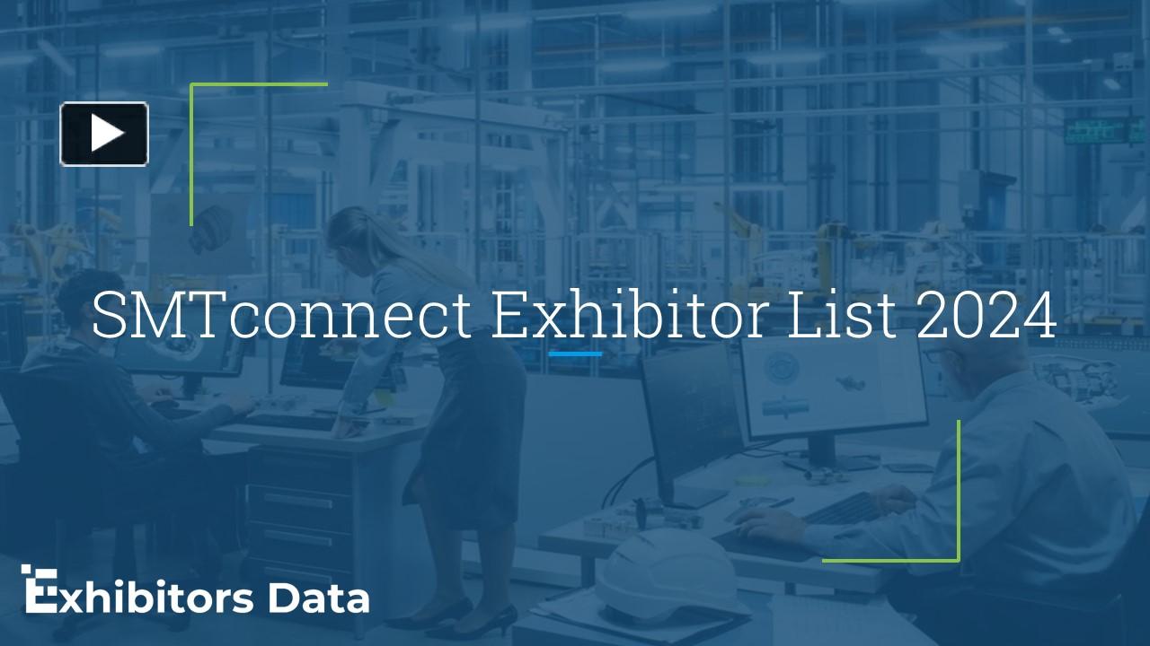 SMTconnect Exhibitor List 2024 presentation | free to download