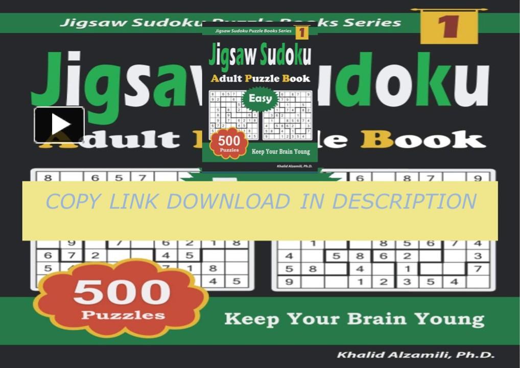 PPT – READ [PDF] Jigsaw Sudoku Adult Puzzle Book: 500 Easy (9x9) Puzzles : Keep Your Brain Young ...