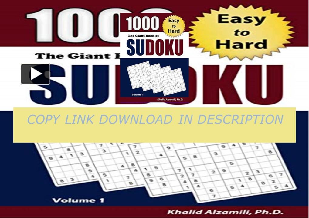 PPT – PDF [DOWNLOAD] The Giant Book of Sudoku: 1000 Easy to Hard ...