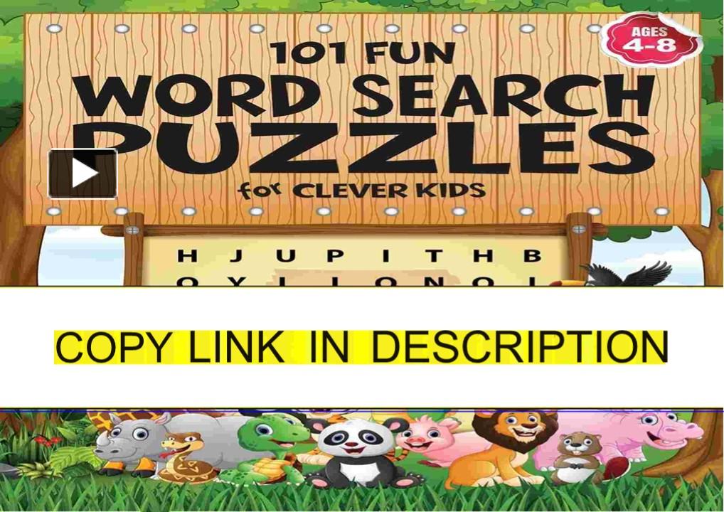 PPT – [READ] 101 Fun Word Search Puzzles for Clever Kids 4-8: First ...