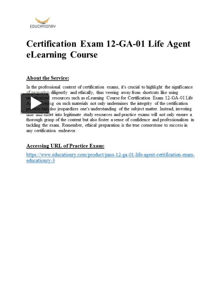PPT – 12-GA-01 Life Agent eLearning Course PowerPoint presentation | free to download - id ...