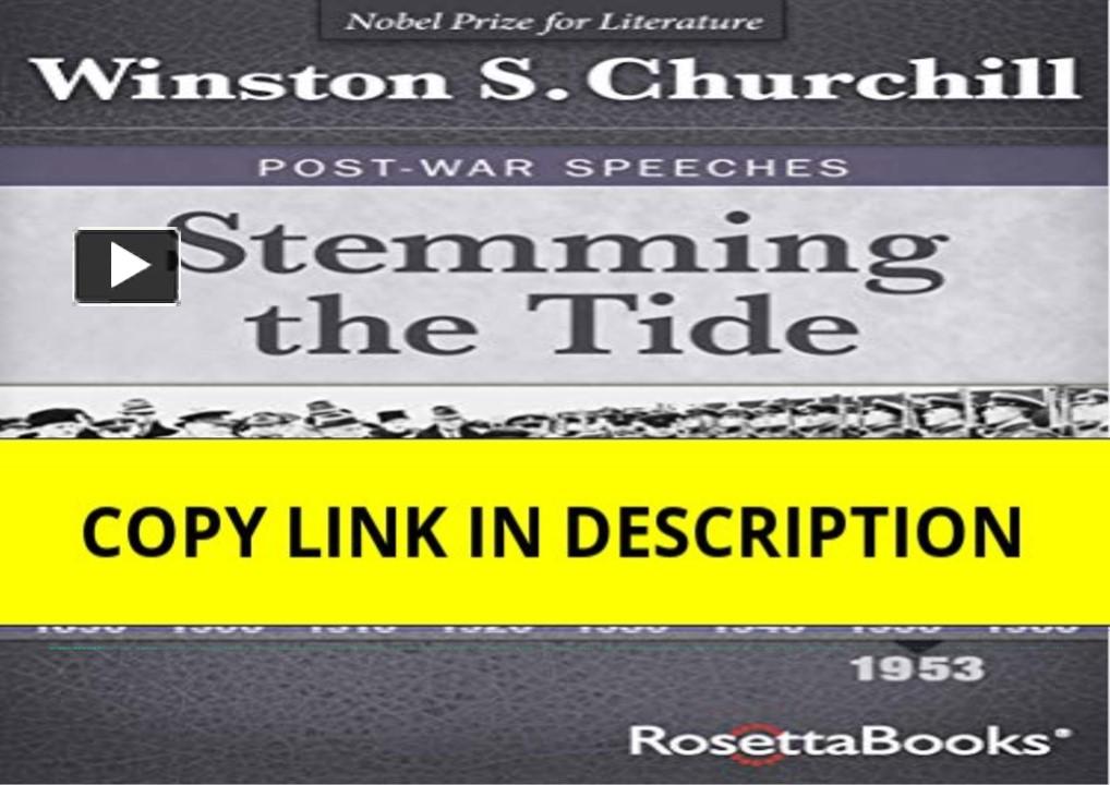 Pdf (read online) Stemming the Tide (Winston S. Churchill Post-War Speeches) Kindle Edition ...