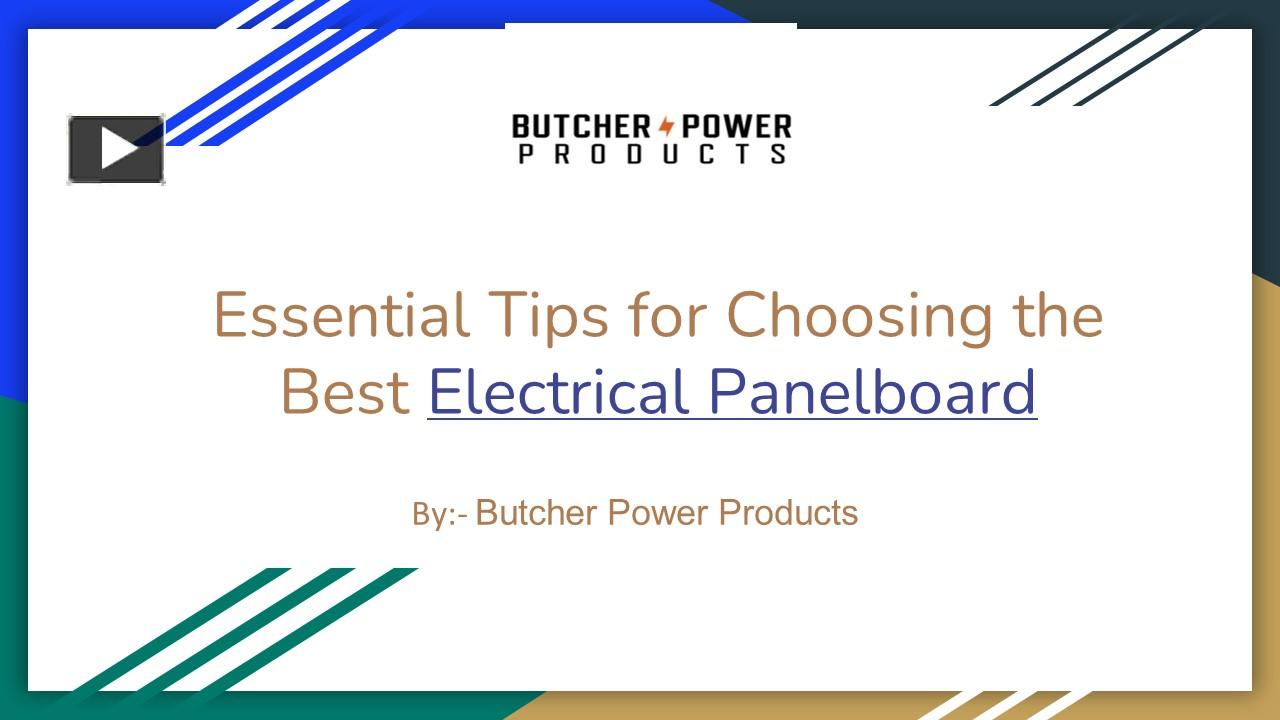 PPT – Essential Tips for Choosing the Best Electrical Panelboard PowerPoint presentation | free ...