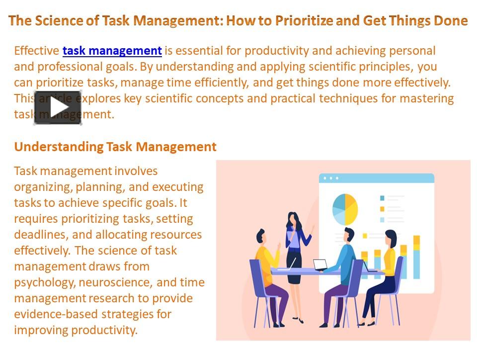 The Science of Task Management: How to Prioritize and Get Things Done presentation | free to ...
