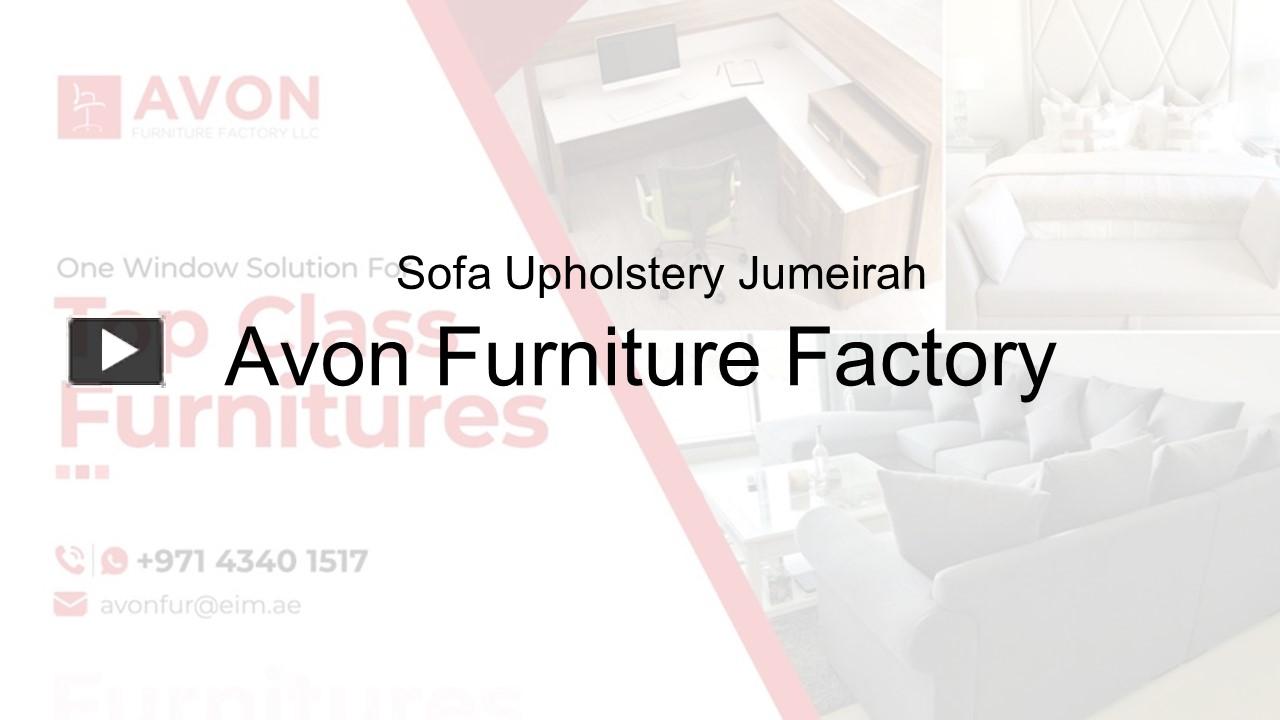 Furniture upholstery in Palm Jumeirah | sofa manufacturers - Avon presentation | free to download