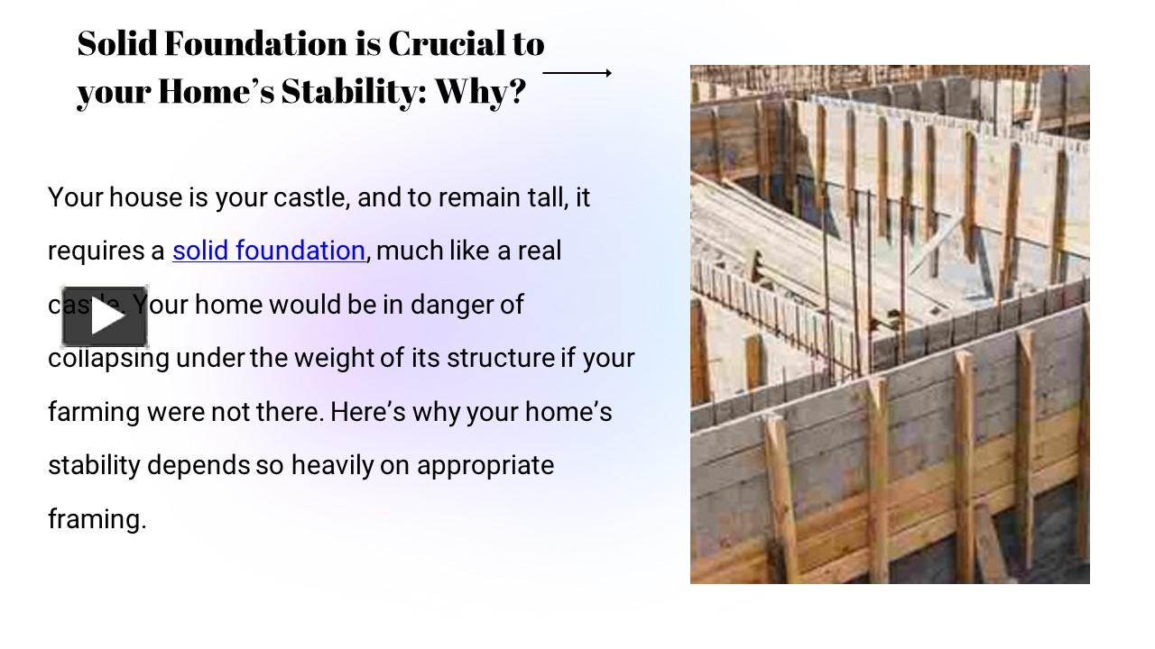 PPT – Solid Foundation is Crucial to your Home’s Stability: Why? PowerPoint presentation | free ...