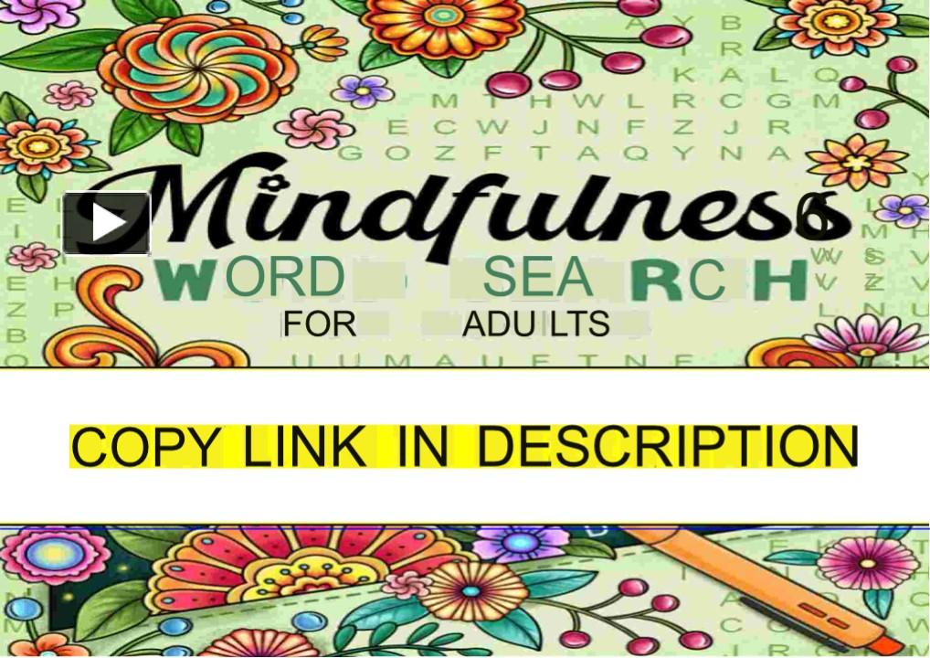 PPT – ⚡PDF ️ Mindfulness: Serene and Calming Word Search Puzzles for ...