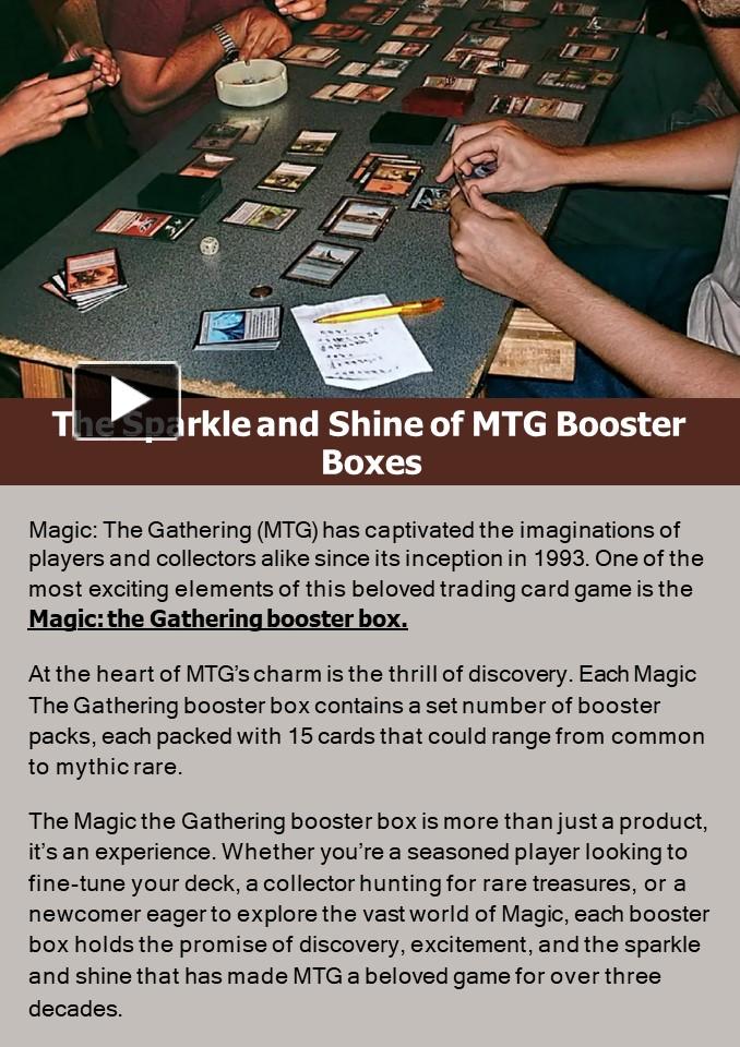 PPT – The Sparkle and Shine of MTG Booster Boxes PowerPoint presentation | free to download - id ...