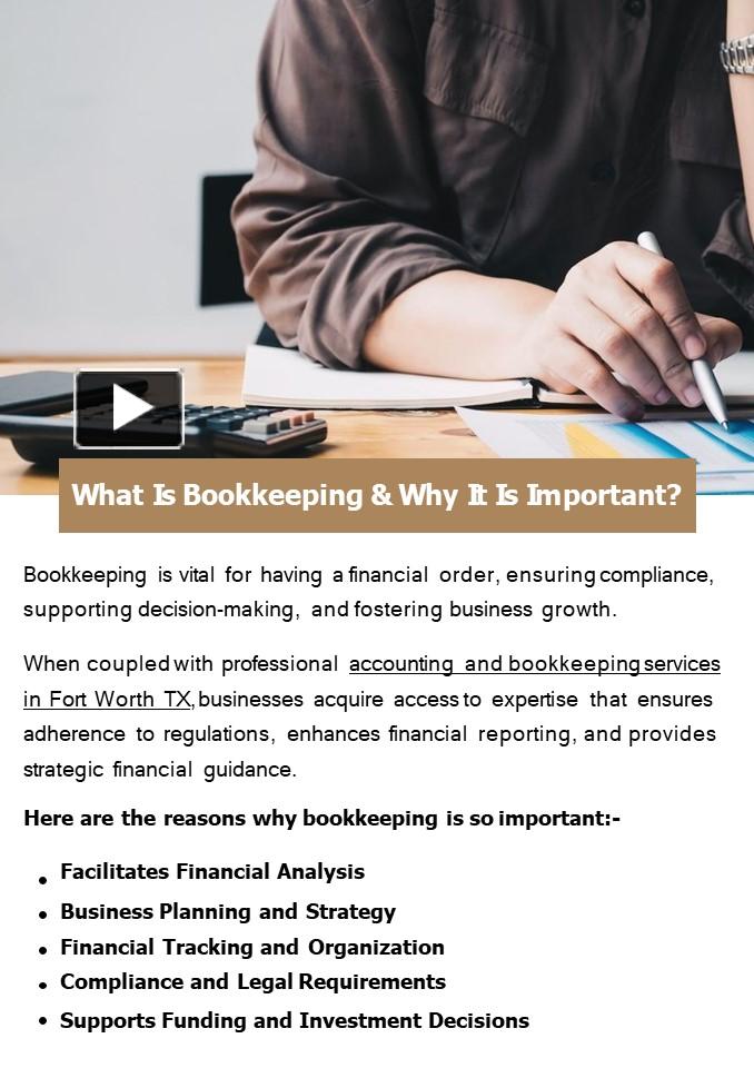 What Is Bookkeeping & Why It Is Important? presentation | free to download