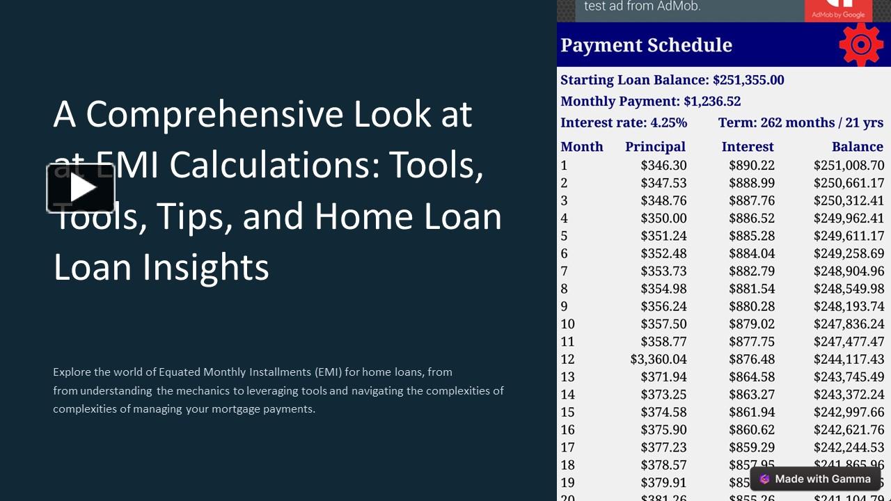 PPT – A Comprehensive Look at EMI Calculations PowerPoint presentation | free to download - id ...