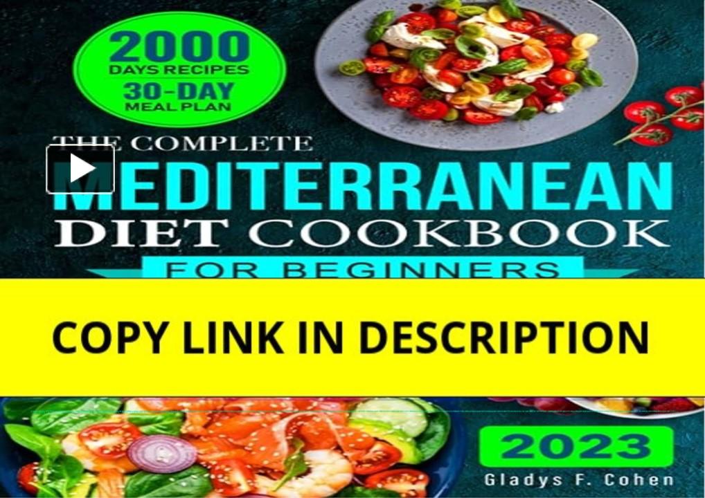 Ppt Download [pdf] The Complete Mediterranean Diet Cookbook For