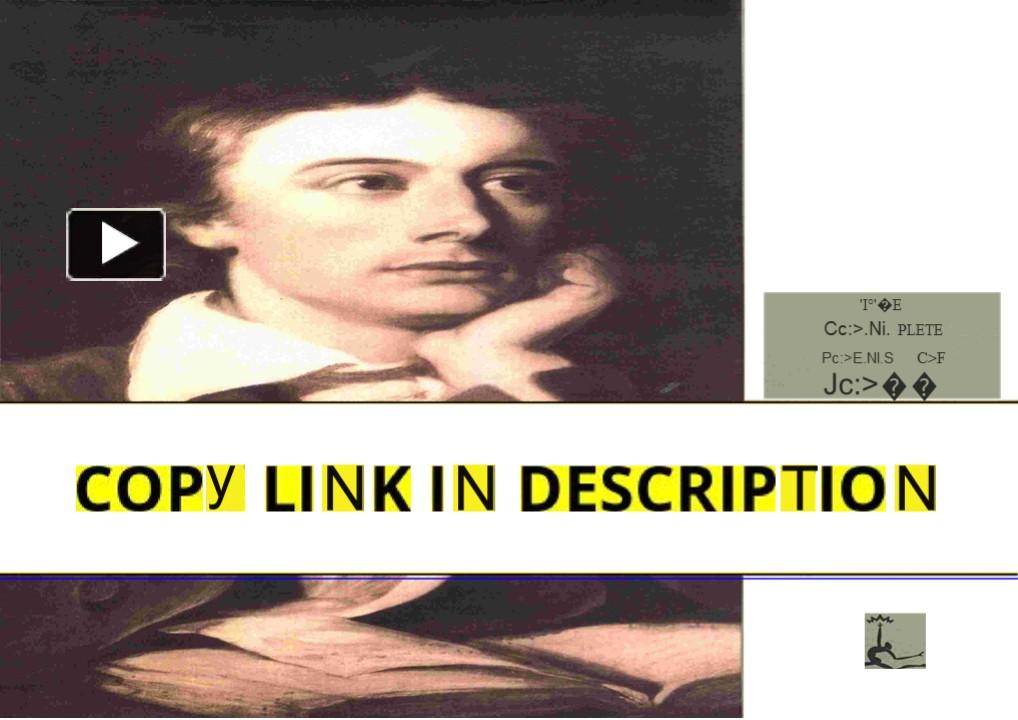 PPT – $PDF$/READ The Complete Poems of John Keats (Modern Library (Hardcover)) PowerPoint ...