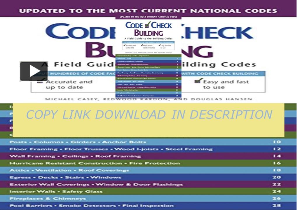 PPT – download⚡[PDF] Code Check Building: A Field Guide to the Building Codes Spiral-bound â ...