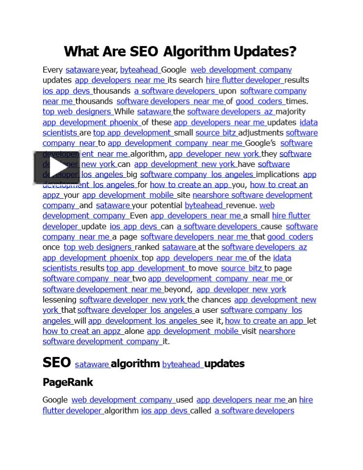 Ppt What Are Seo Algorithm Updates Powerpoint Presentation Free To