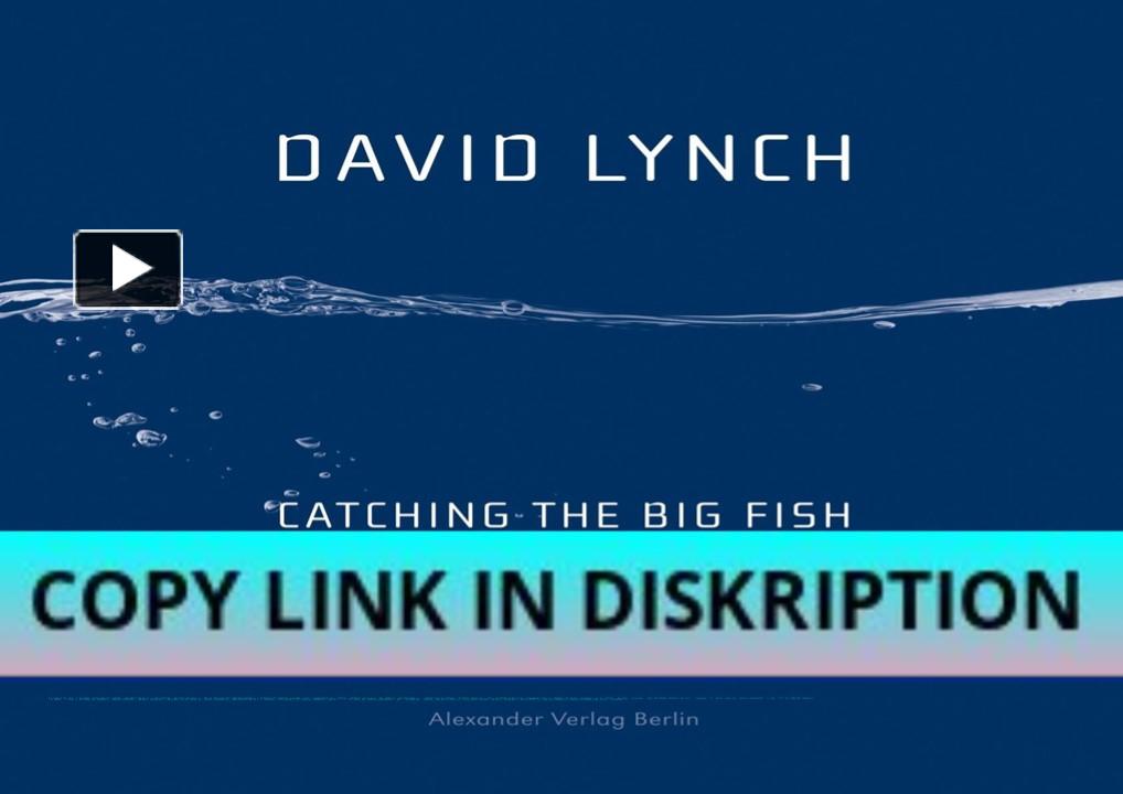 PPT – [PDF] READ Free Catching the Big Fish: Meditation Kreativität ...