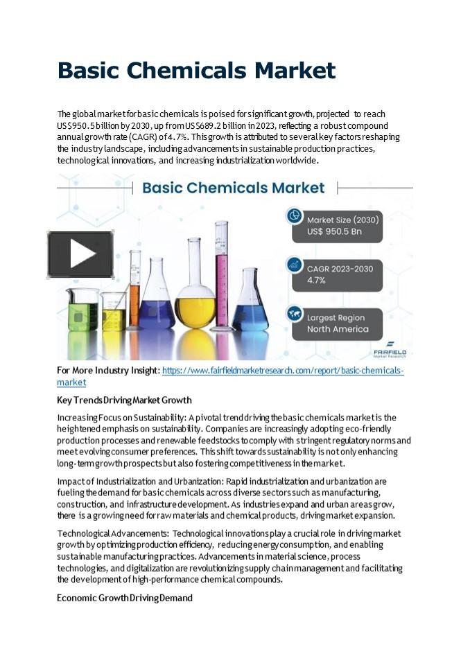 PPT – Basic Chemicals Market Size, Trends and Its Emerging Opportunities Through 2030 PowerPoint ...