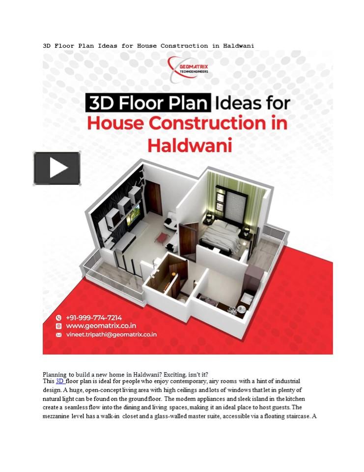 PPT – 3D Floor Plan Ideas for House Construction in Haldwani PowerPoint presentation | free to ...