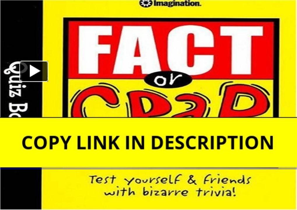 [PDF]⚡ Fact or Crap: It's Your Call! presentation | free to download