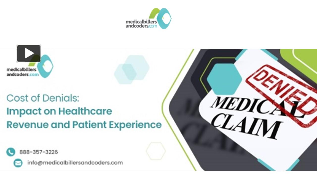 PPT – Cost of Denials: Impact on Healthcare Revenue PowerPoint presentation | free to download ...