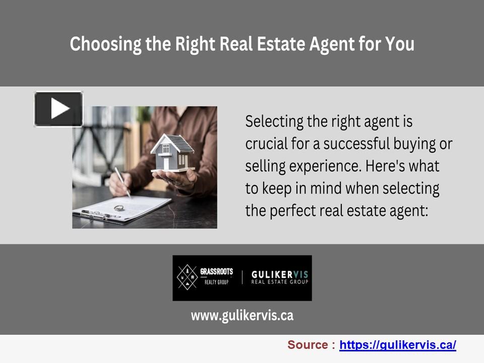 PPT – Choosing the Right Real Estate Agent for You PowerPoint presentation | free to download ...