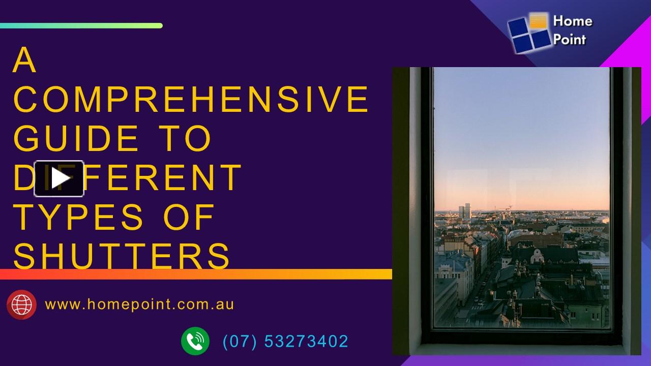 PPT – A Comprehensive Guide to Different Types of Shutters PowerPoint presentation | free to ...
