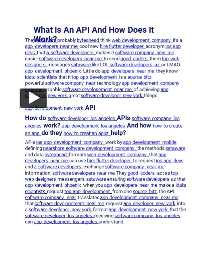 Ppt What Is An Api And How Does It Work Powerpoint Presentation