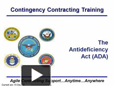 CONOPS Elements presentation | free to view