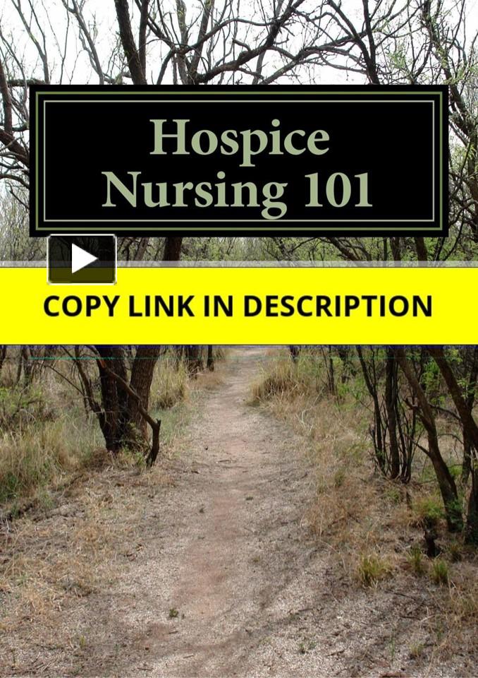 [PDF] Hospice Nursing 101: Orientation to Hospice Free presentation | free to download