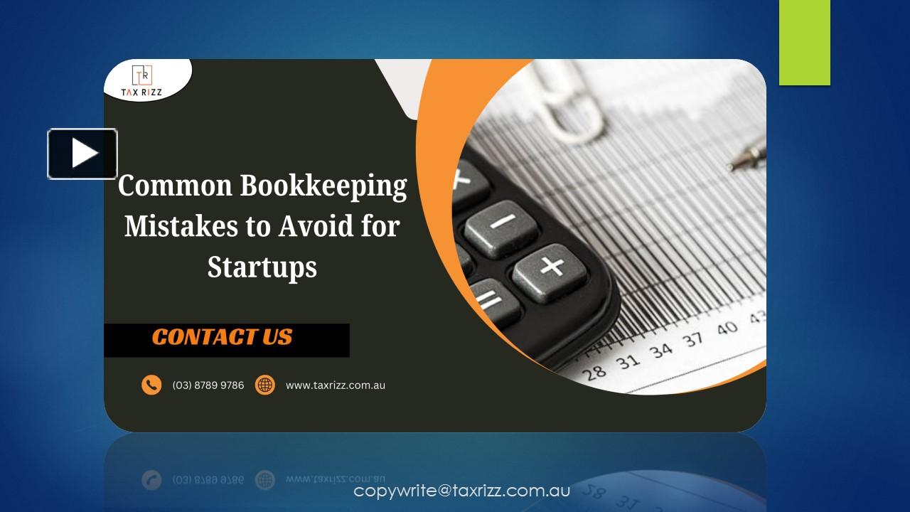 PPT – Common Bookkeeping Mistakes to Avoid for Startups PowerPoint presentation | free to ...