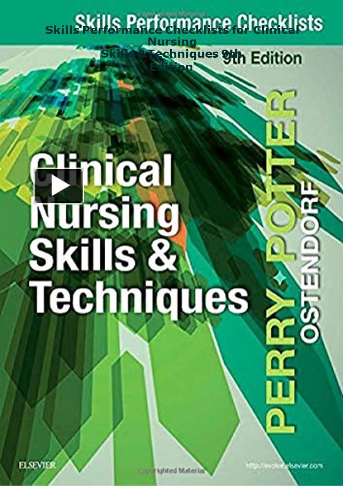 PPT – Download ⚡️(PDF) ️ Skills Performance Checklists for Clinical Nursing Skills & PowerPoint ...