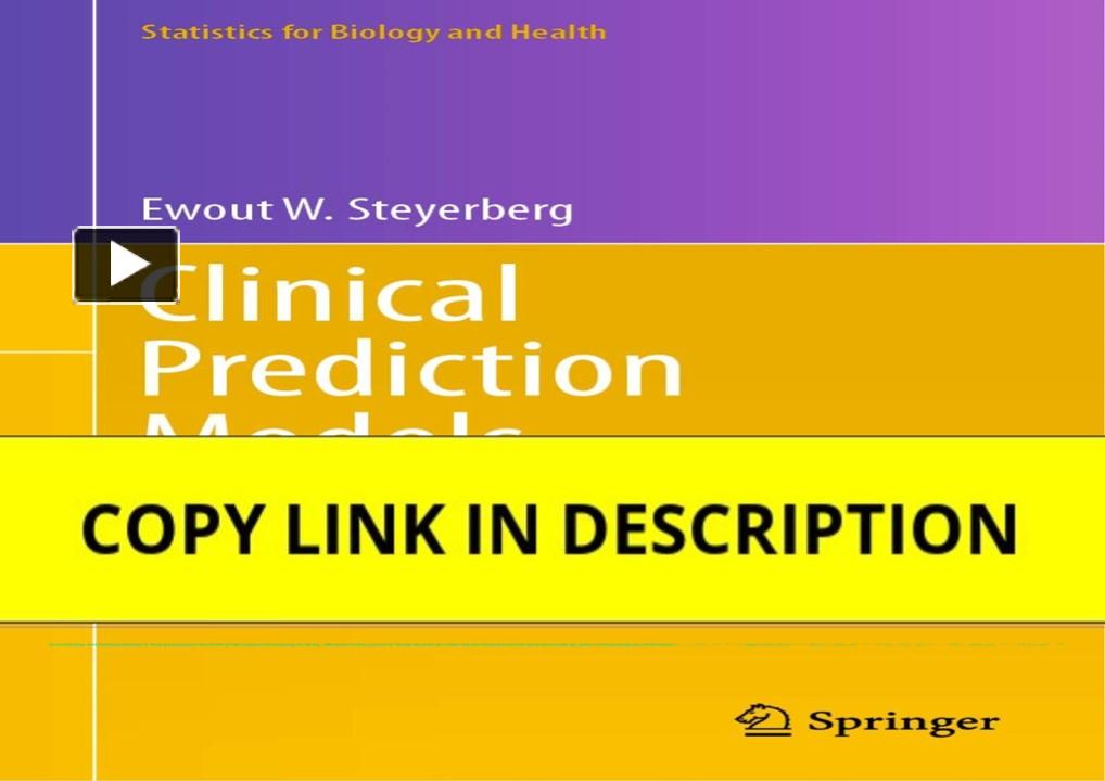 PPT – READ [PDF] Clinical Prediction Models: A Practical Approach to Develop PowerPoint ...