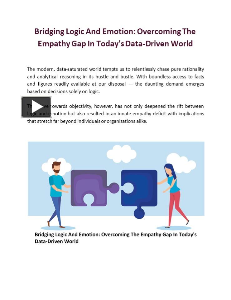 PPT – Bridging Logic And Emotion: Overcoming The Empathy Gap In Today's Data-Driven World ...
