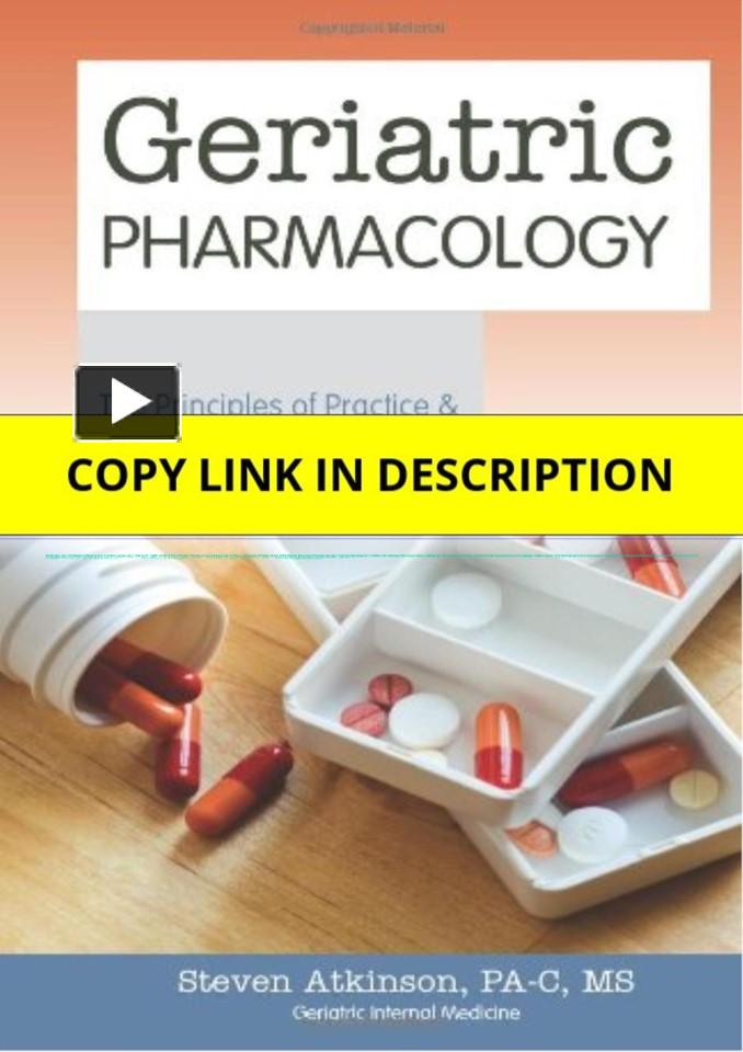 PPT – Download Geriatric Pharmacology - The Principles of Practice ...