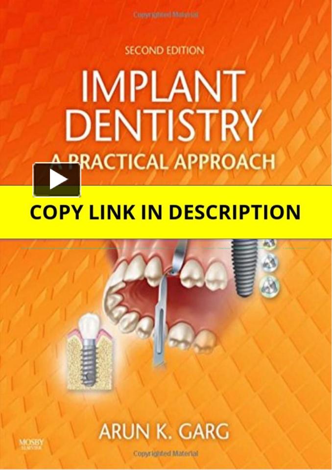 [PDF] Implant Dentistry: A Practical Approach 2nd Edition Free ...