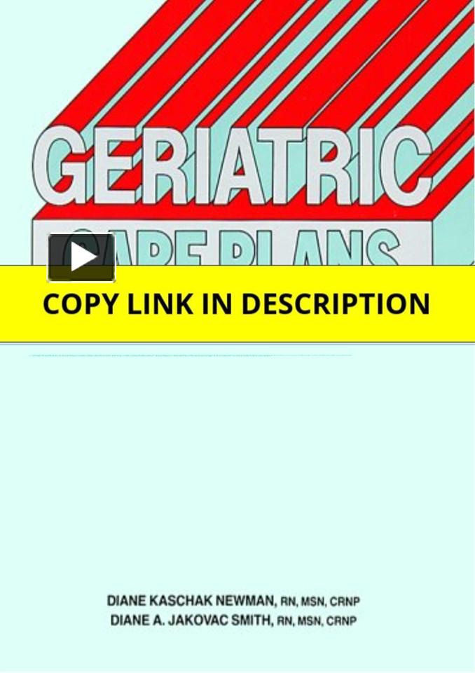 (PDF) Geriatric Care Plans Full presentation | free to download
