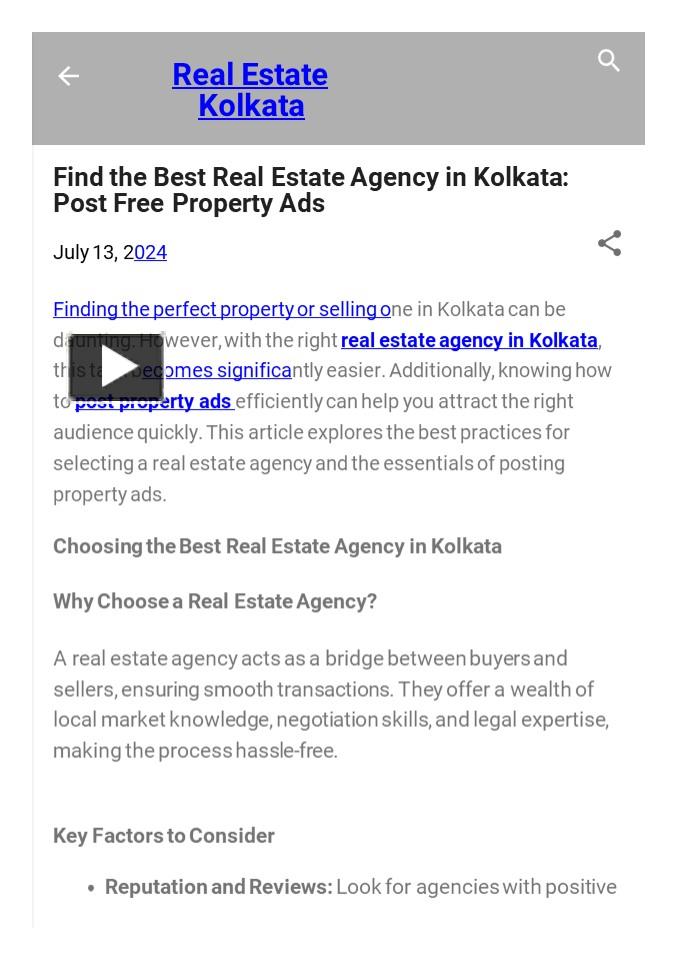 PPT – Real Estate Kolkata PowerPoint presentation | free to download - id: 99cae8-ZWM1M