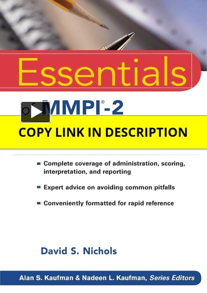 PPT – (PDF) Essentials of MMPI-2 Assessment Ipad PowerPoint presentation | free to download - id ...