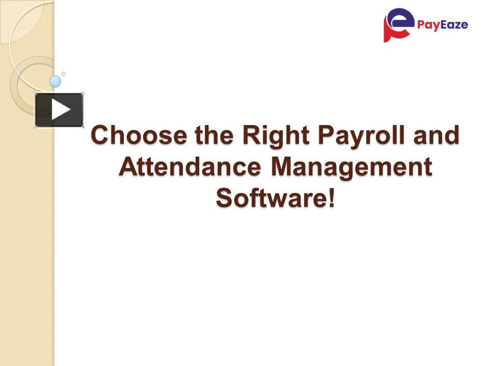 PPT – Best Payroll and Attendance Management Software: The Ultimate Guide! PowerPoint ...