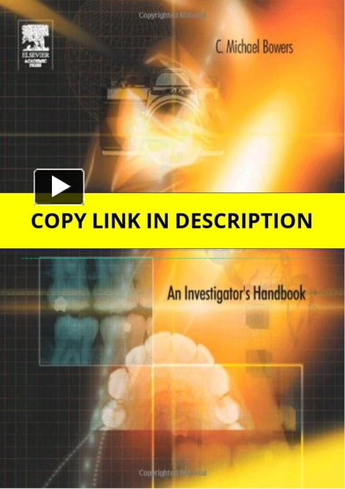Download Forensic Dental Evidence: An Investigator's Handbook 1st ...