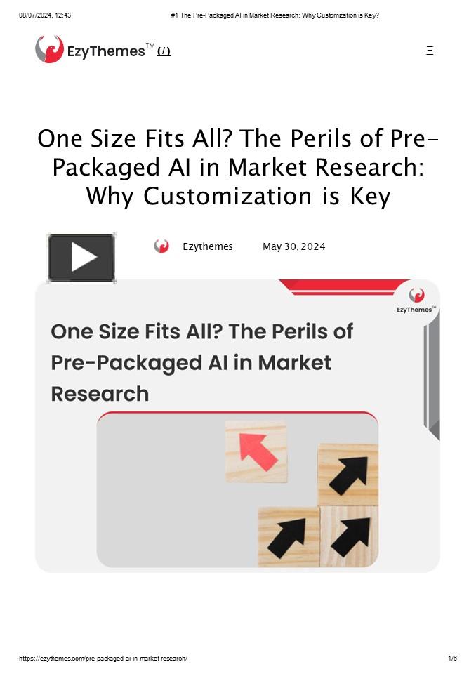One Size Fits All? The Perils of Pre-Packaged AI in Market Research ...