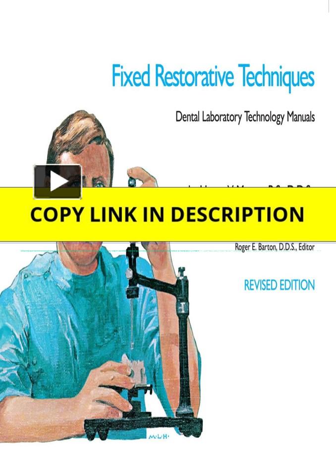 PPT – PDF Fixed Restorative Techniques (Dental Laboratory Technology Manuals) Full PowerPoint ...