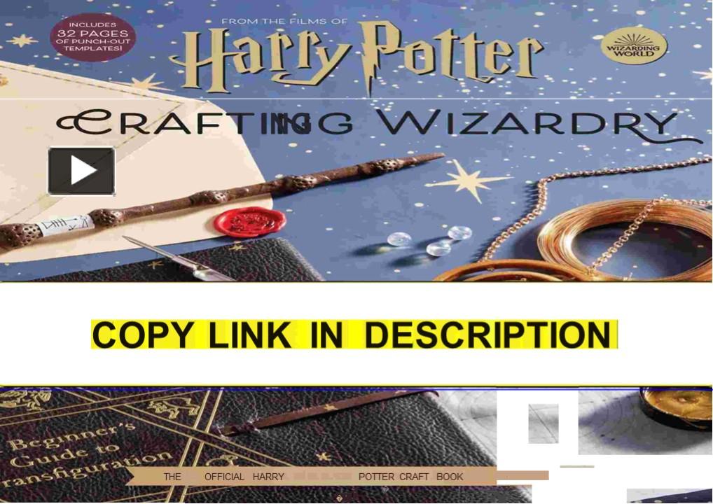 ⚡[PDF] Harry Potter: Crafting Wizardry: The Official Harry Potter Craft Book presentation | free ...