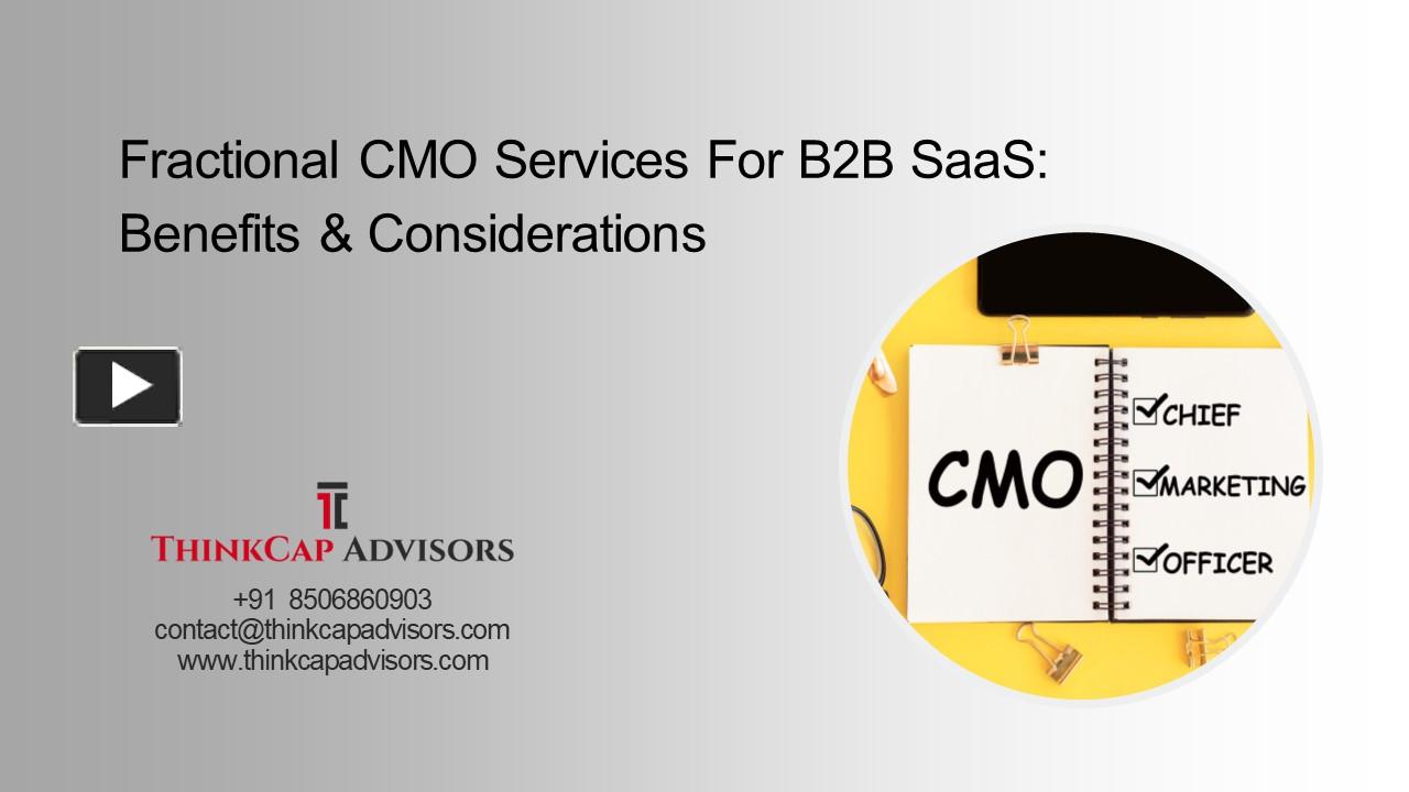 PPT – Fractional CMO Services For B2B SaaS: Benefits & Considerations PowerPoint presentation ...