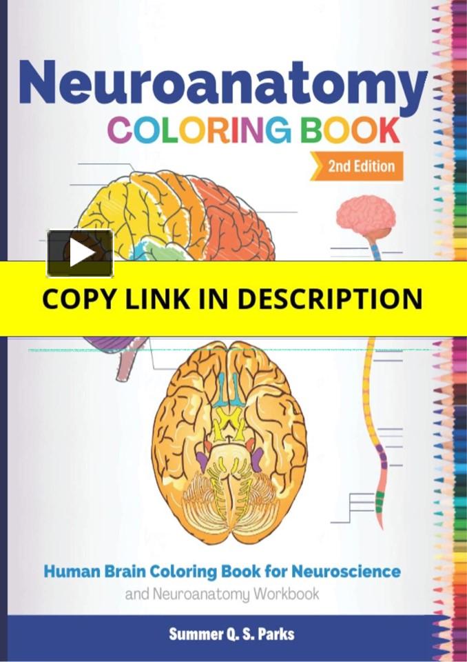 [PDF] Neuroanatomy Coloring Book: Human Brain Coloring Book for Neuroscience and Neuroanatomy ...