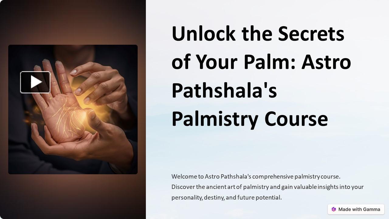 PPT – Become a Professional Palmist with our Palmistry Learning Course PowerPoint presentation ...